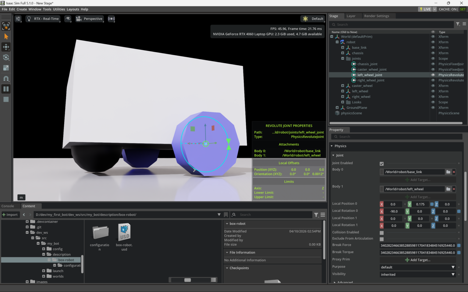 How to Import a Simple ROS URDF Robot Into Isaac Sim | TECH-MULTIVERSE